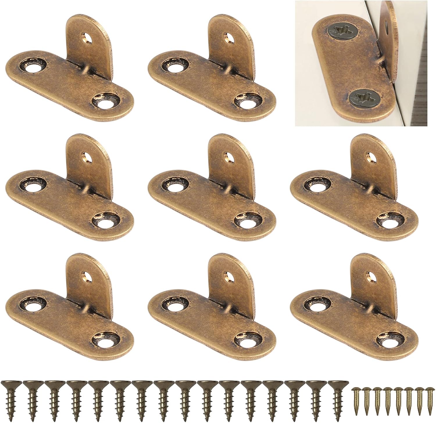 Amazon.com: UFURMATE Heavy Duty Corner Braces, 8Pcs T-Shaped Brackets ...