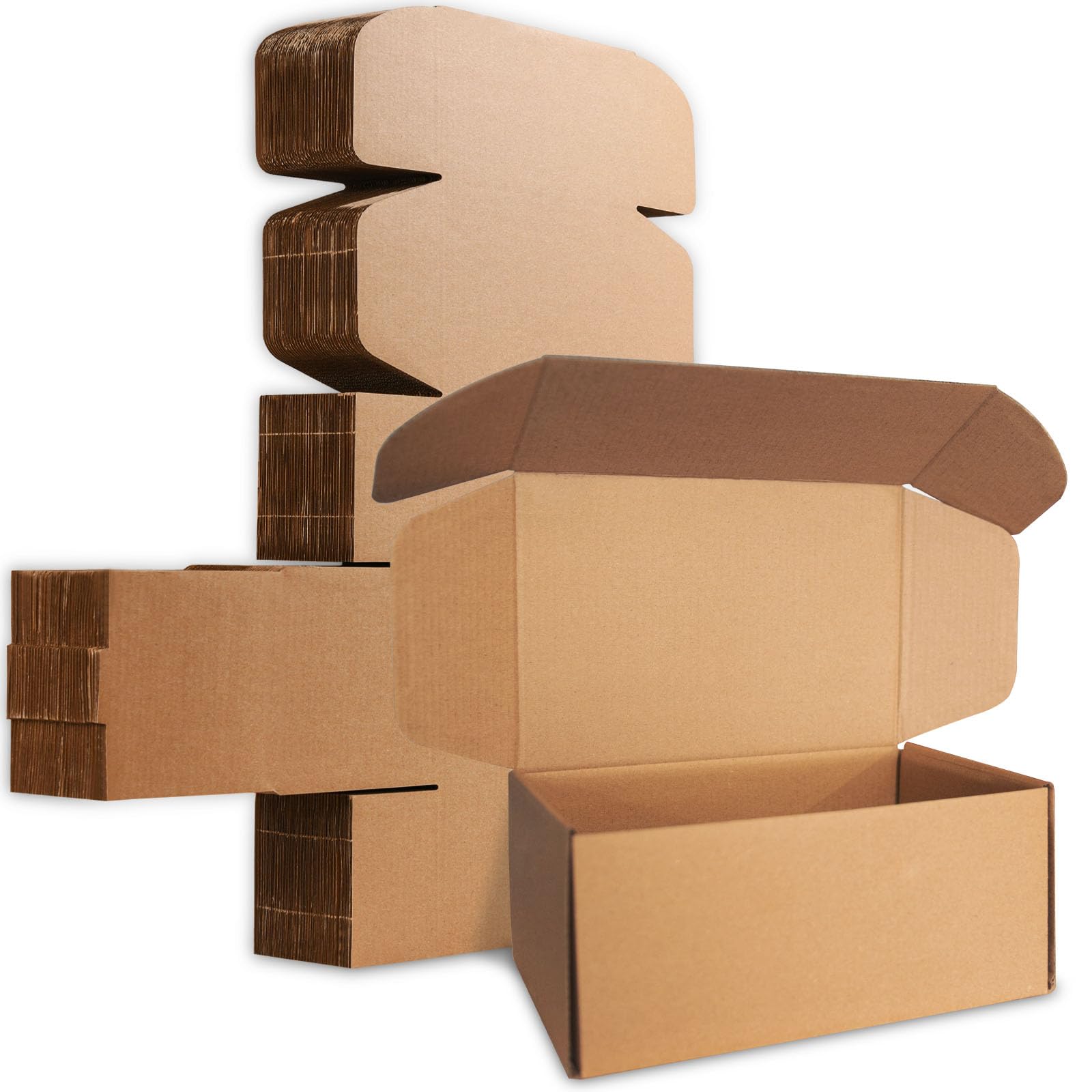 Amazon.com: 9x6x4 Inches Brown Shipping Boxes Set of 25, Corrugated ...