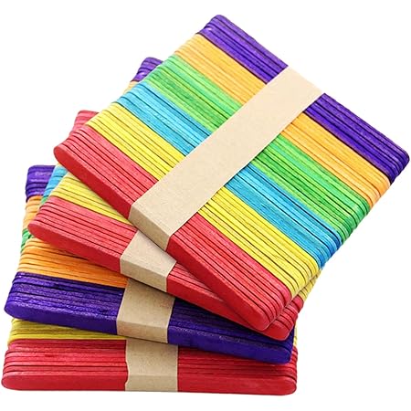 Amazon.com: Mr. Pen- Colored Popsicle Sticks, 200 Pack, 4.5 Inch ...