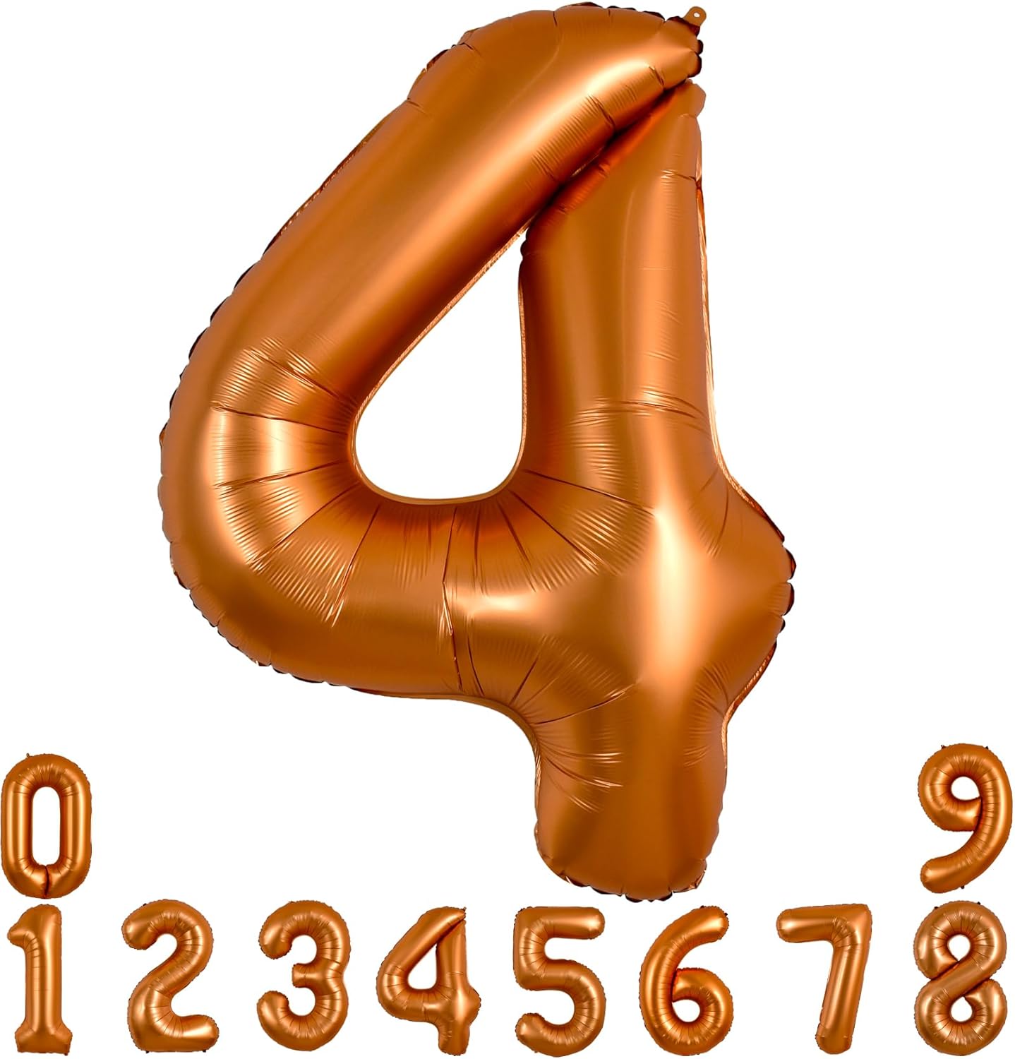 Amazon.com: TONIFUL 40 Inch Orange Large Numbers Balloon 0-9 Birthday ...