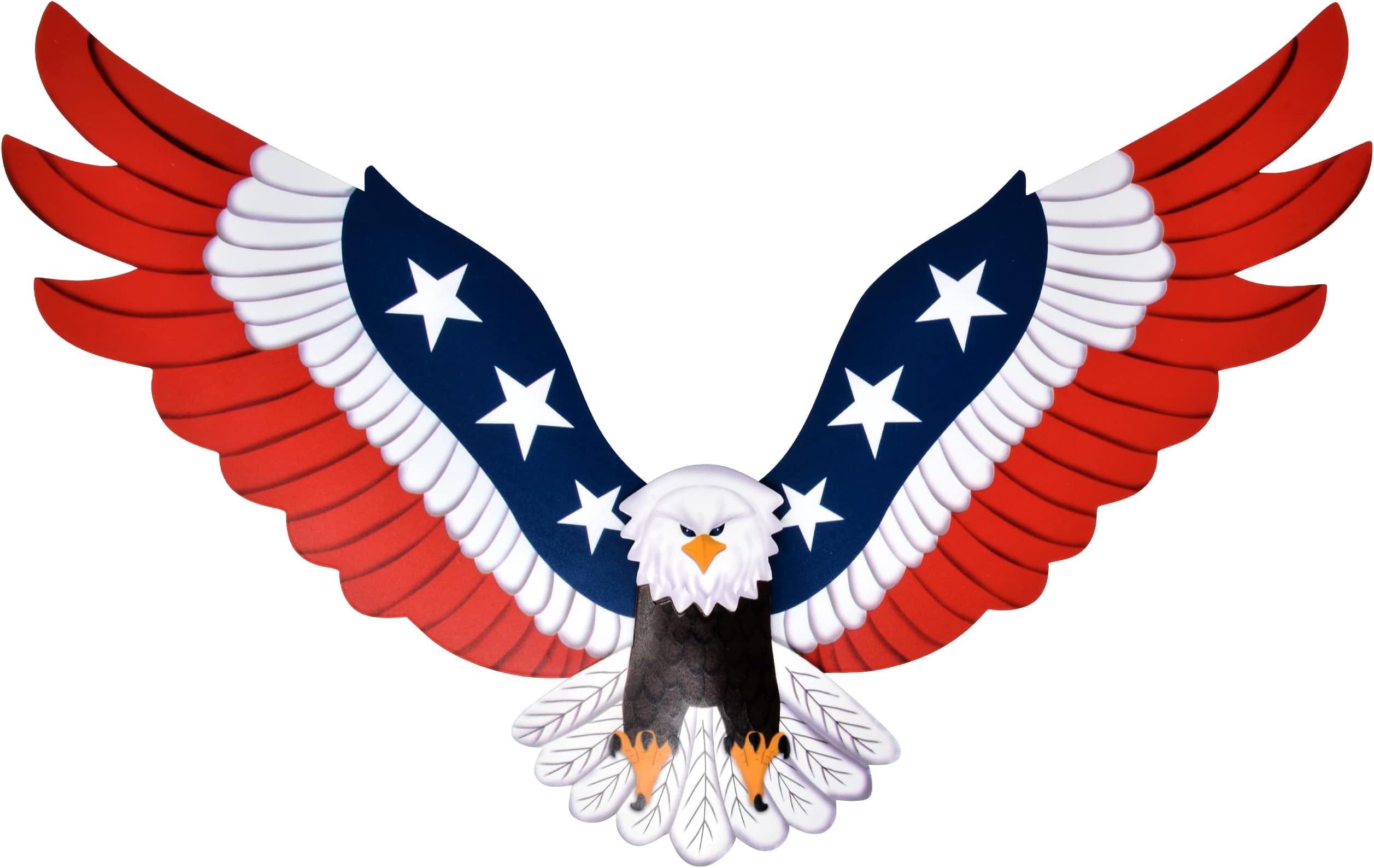 Amazon.com: Gift Boutique Patriotic Bald Eagle Hanging Metal Decor, USA ...