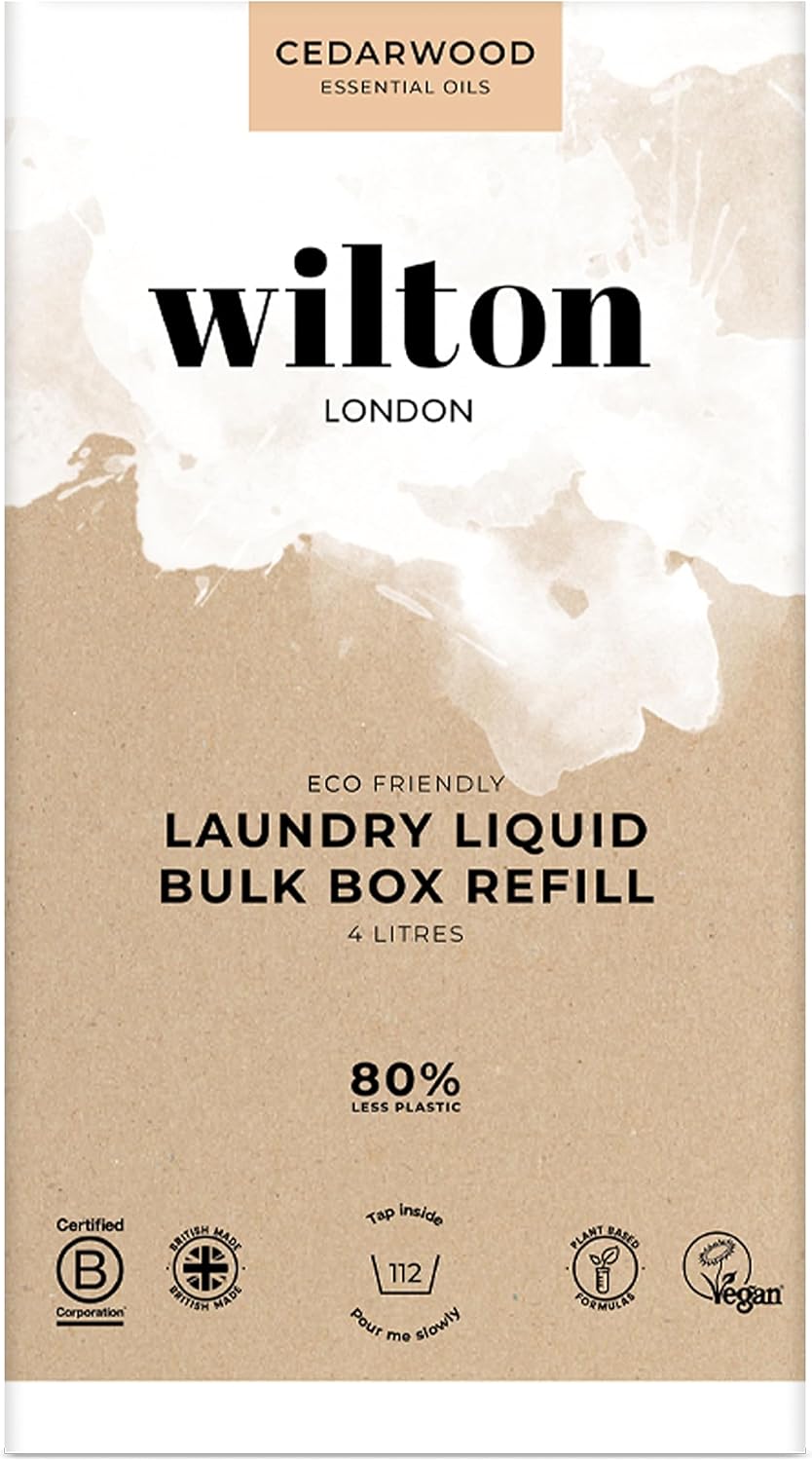Wilton London Cedarwood Laundry Liquid Refill - 112 Washes - Non-Bio ...