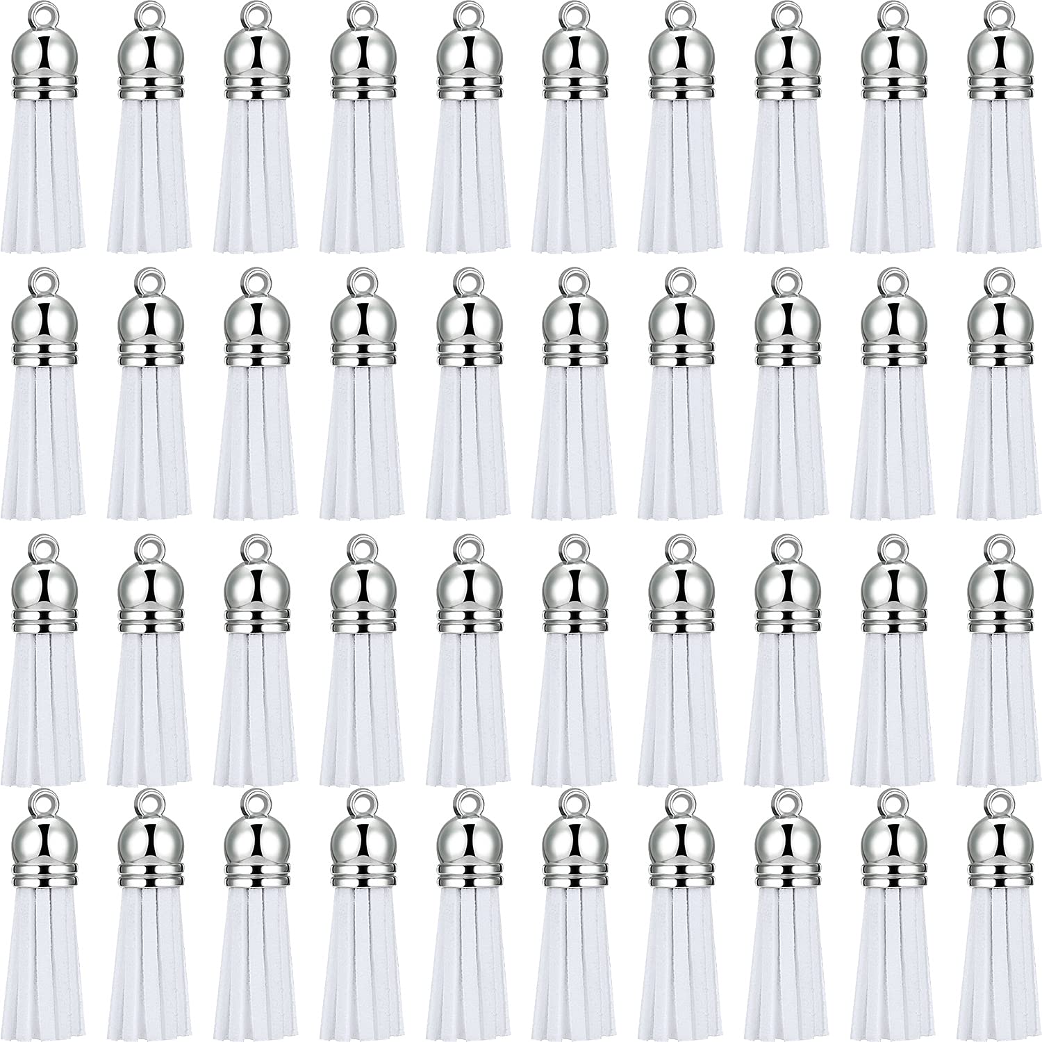 Amazon.com: 200 Pieces Keychain Tassels Faux Suede Leather Tassel ...