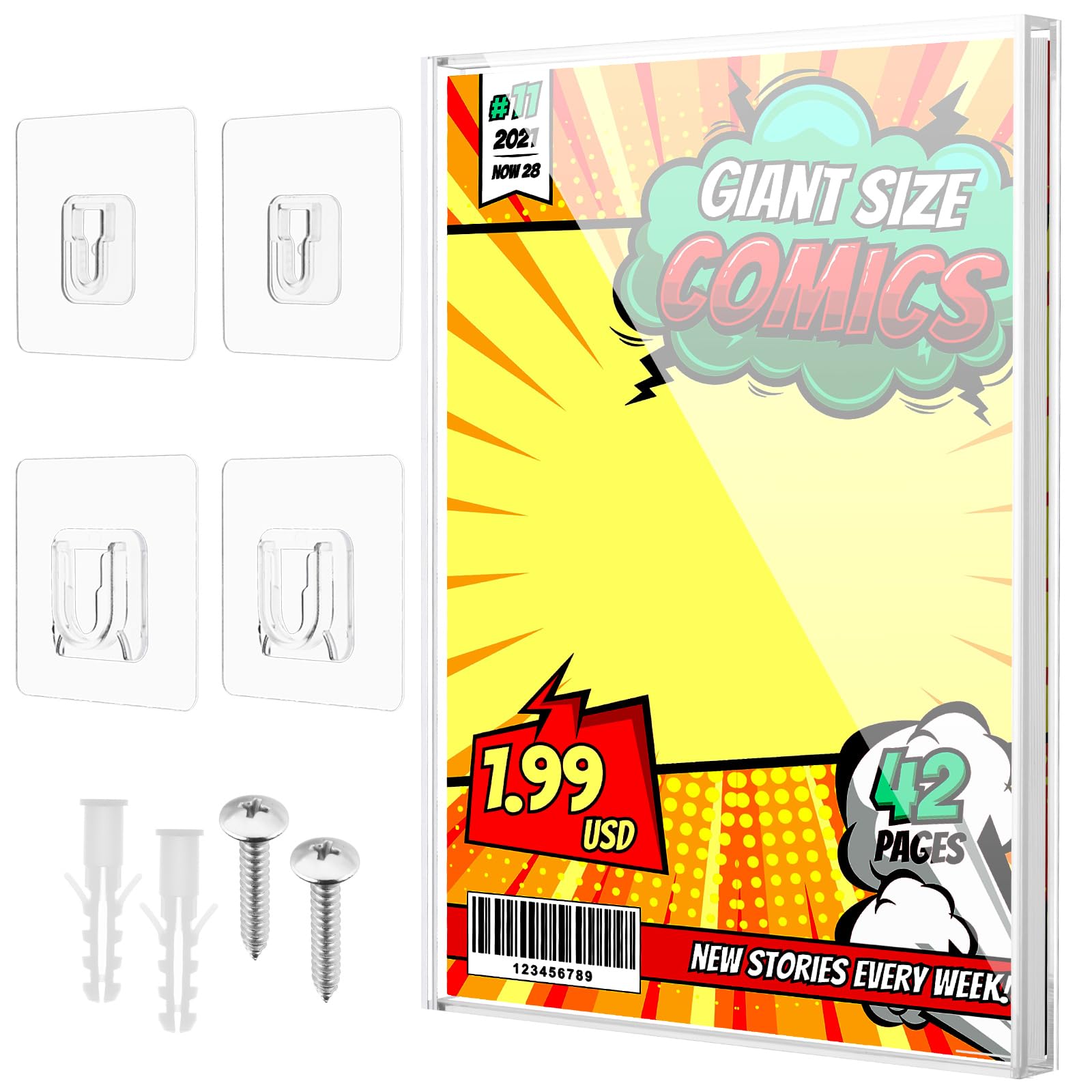 Amazon.com: Clear Display Case for Comic Book, Acrylic Comic Book Frame ...