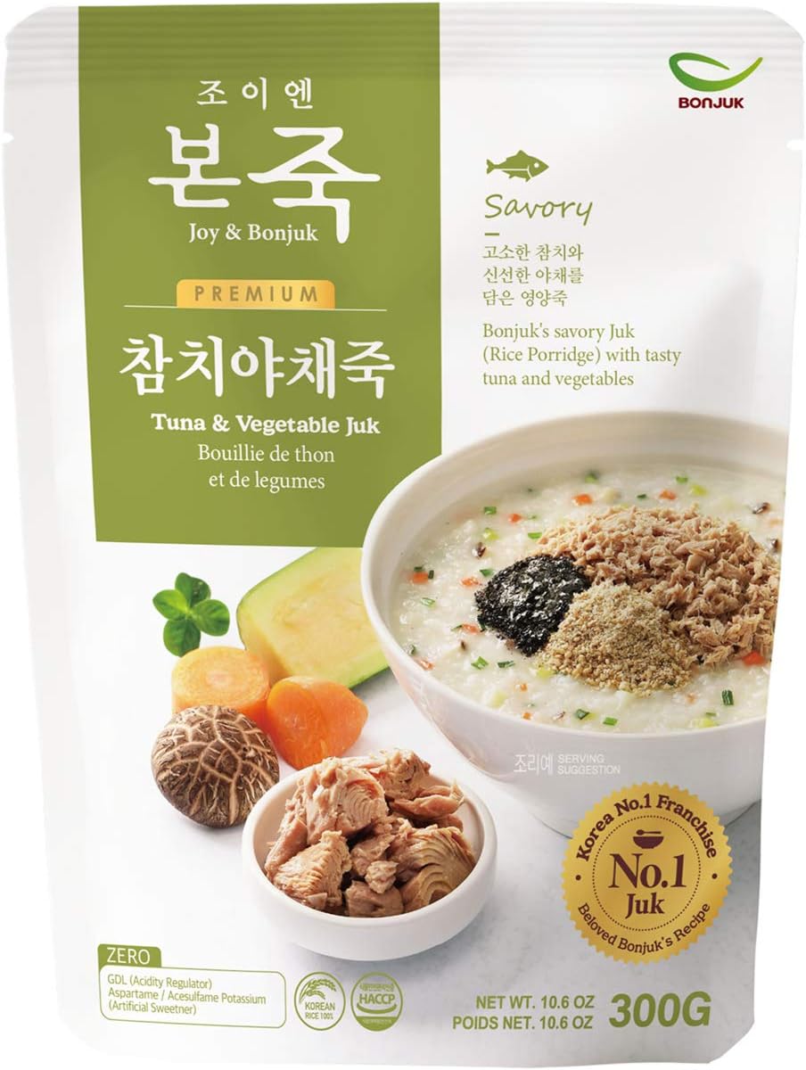 Amazon.com: BONJUK Abalone & Mushroom (Juk) Rice Porridge - Ready to ...