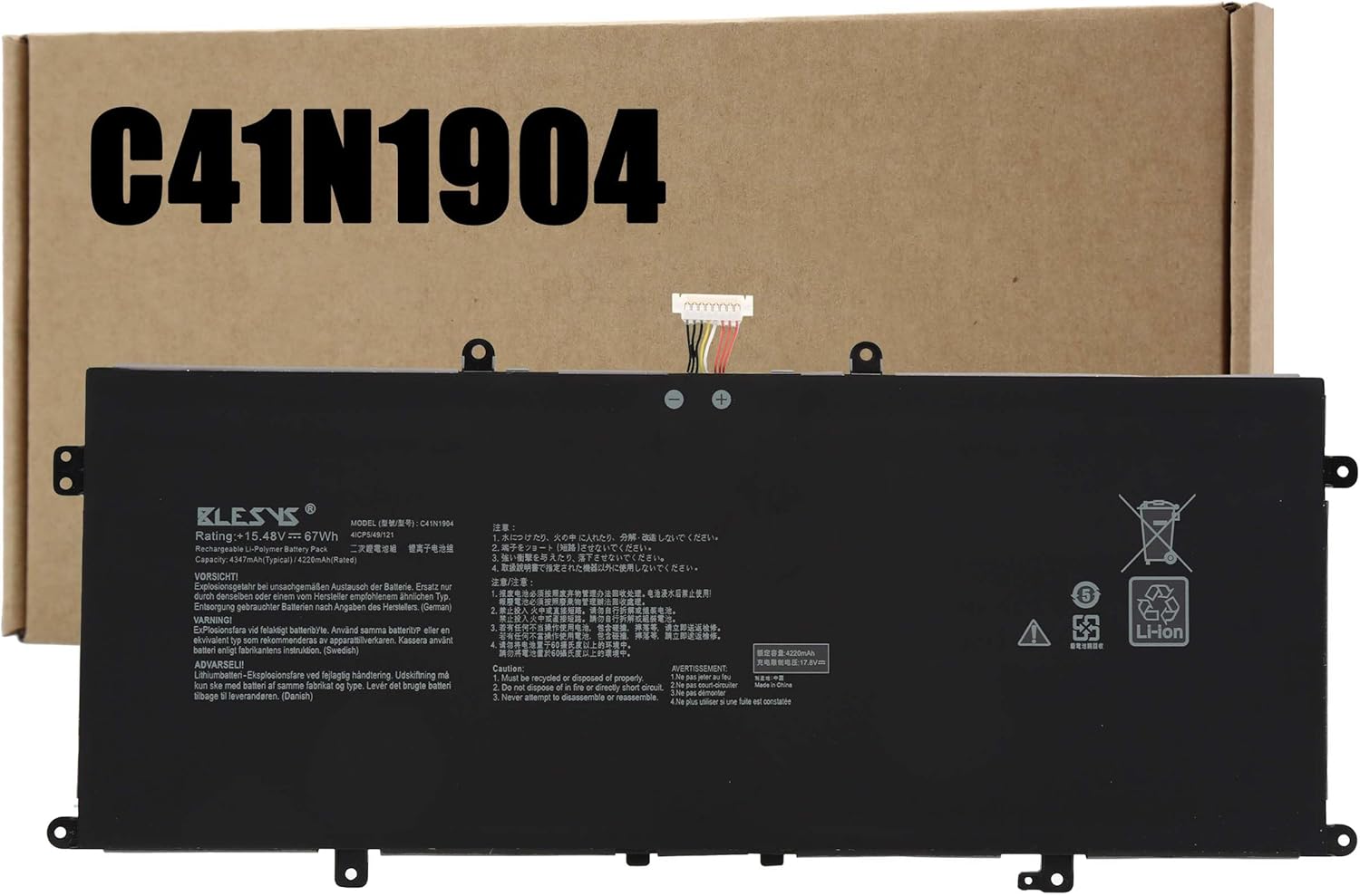 BLESYS C41N1904 Laptop Battery for Asus ZenBook Flip X435EA, 13 UX363 ...