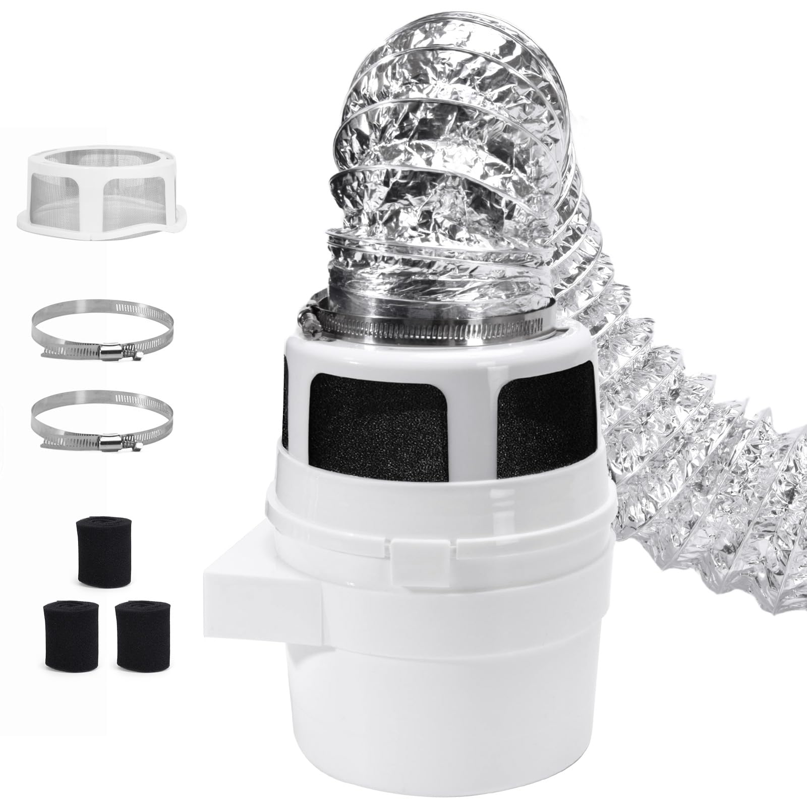 Dryer Exhaust Vent Filter System Inline Lint Traps For Dryer Venting