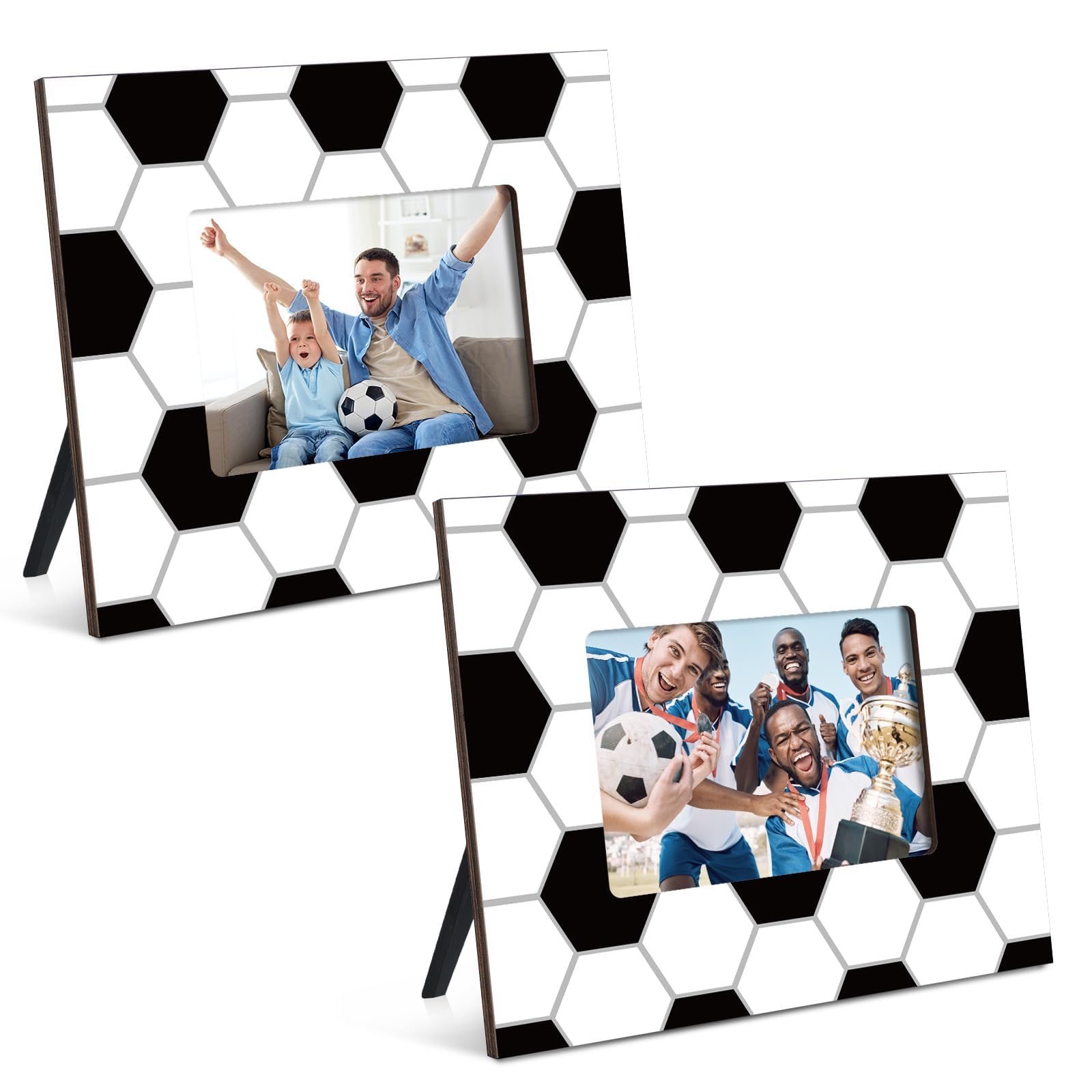 Amazon.com - clothmile 2 Pieces Soccer Picture Frame 4x6 Sport Themed ...