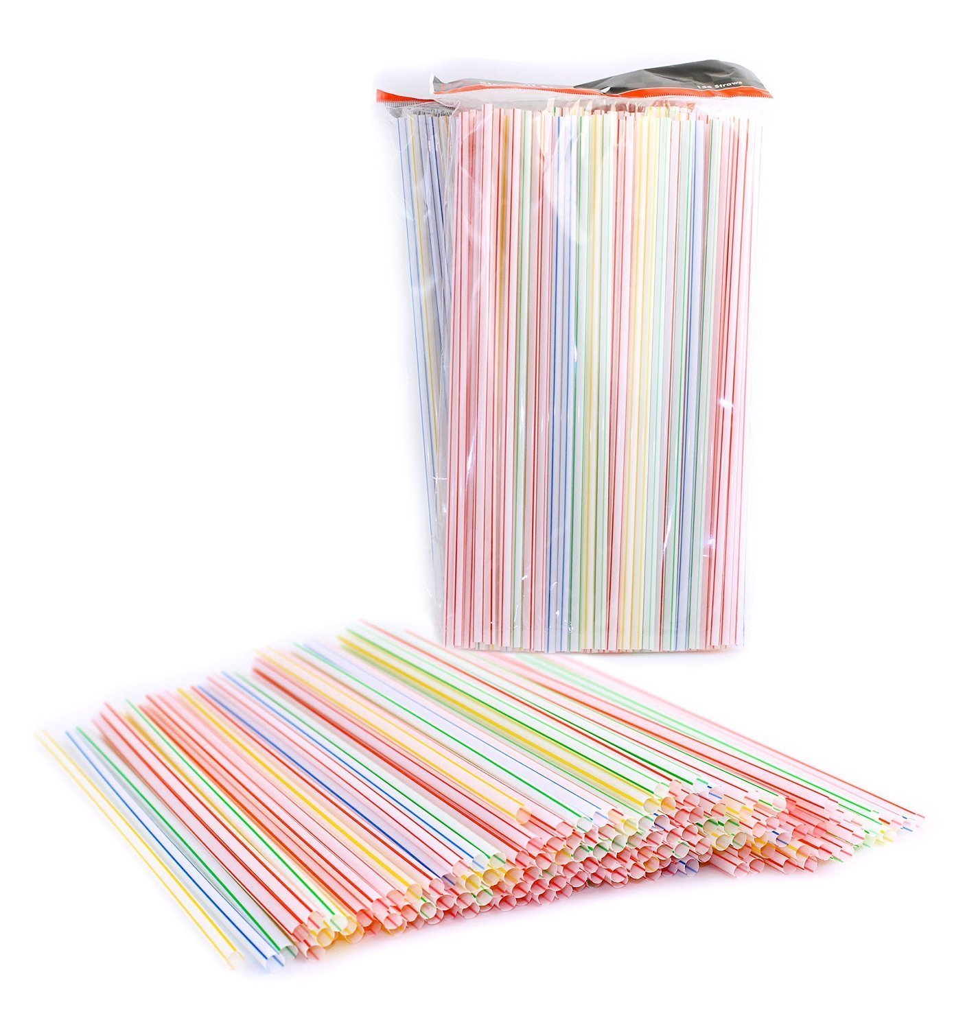 Amazon.com: Chef Craft Pack of 450 Disposable Plastic Straight Straws ...