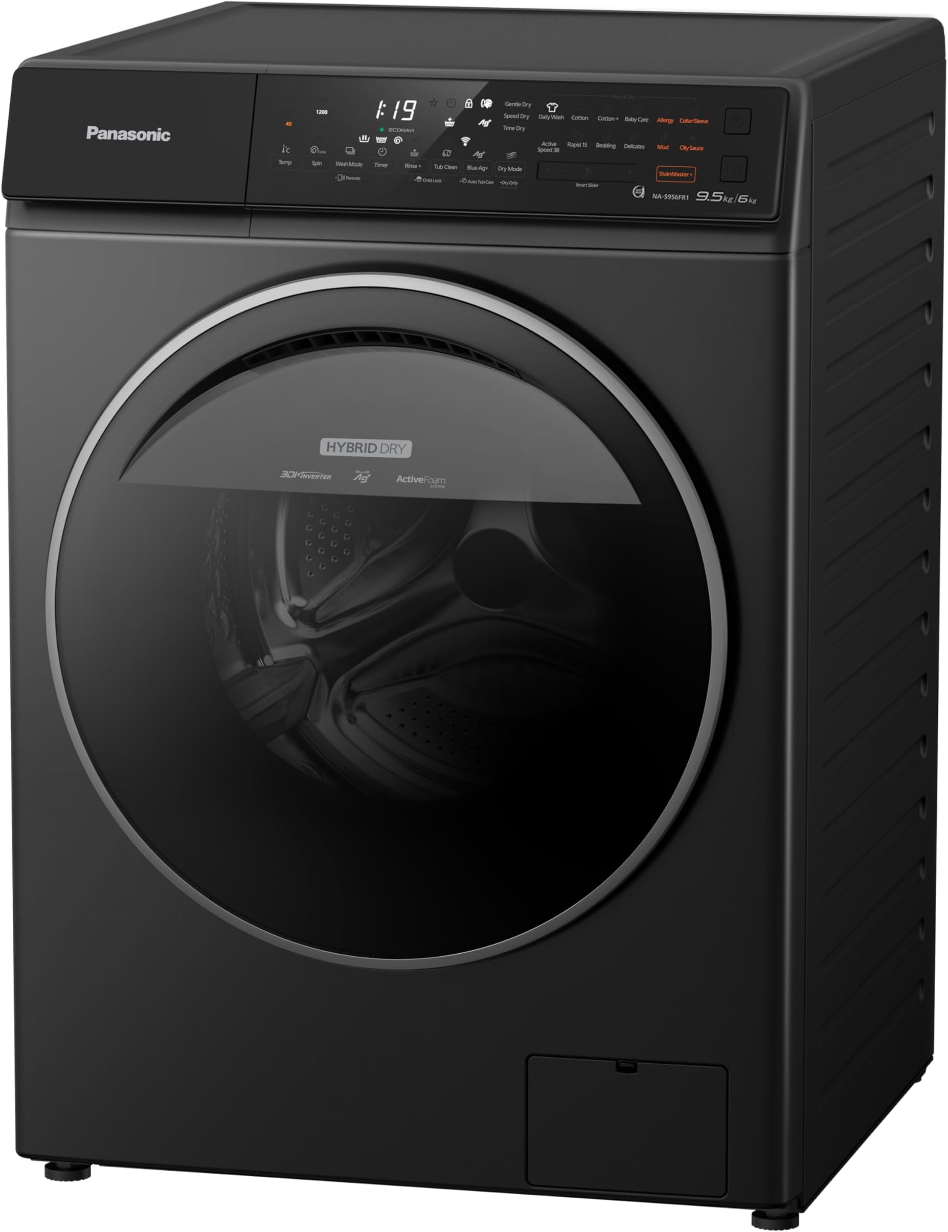 Panasonic 9.5kg Washer Dryer Combo, 5 Star Water Efficiency & Energy ...