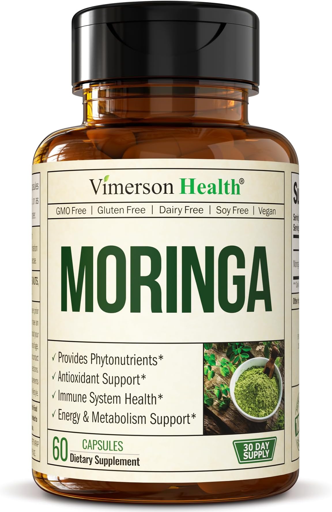 Amazon.com: Moringa Capsules with 100% Pure Moringa Powder from Moringa ...