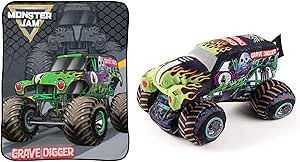 Amazon.com: Jay Franco Monster Jam Grave Digger Stuffed Pillow Buddy ...