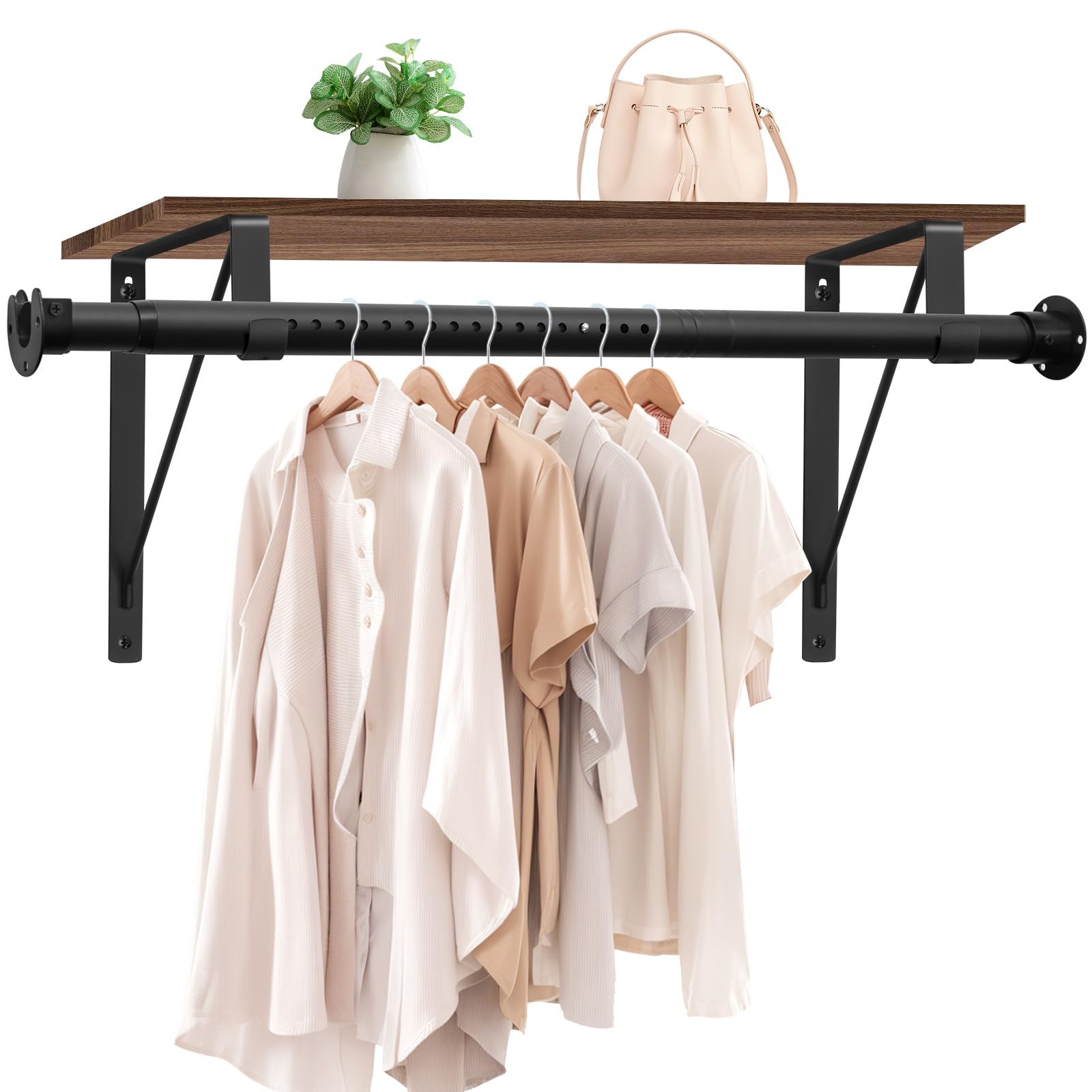 Amazon.com: Anndason 1.3 Inches Closet Rod, 17 to 87 Inch Closet Rods ...