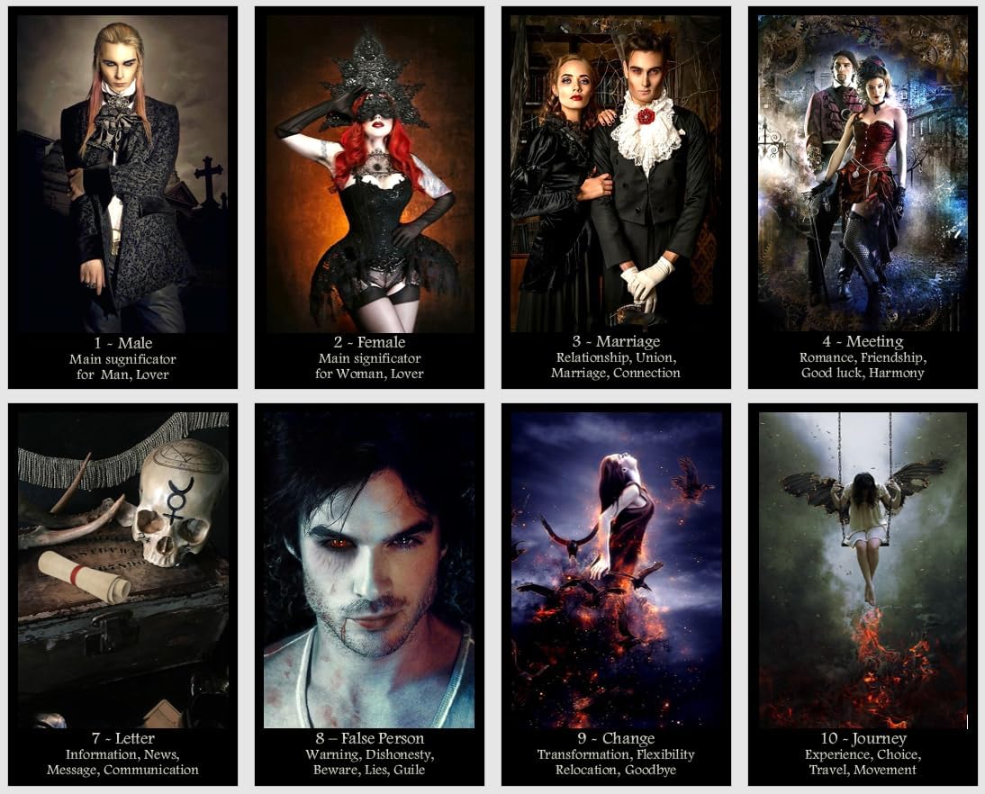 Amazon.com: Twilight Kipper Oracle Cards Deck. Vampire Dark Fantasy ...