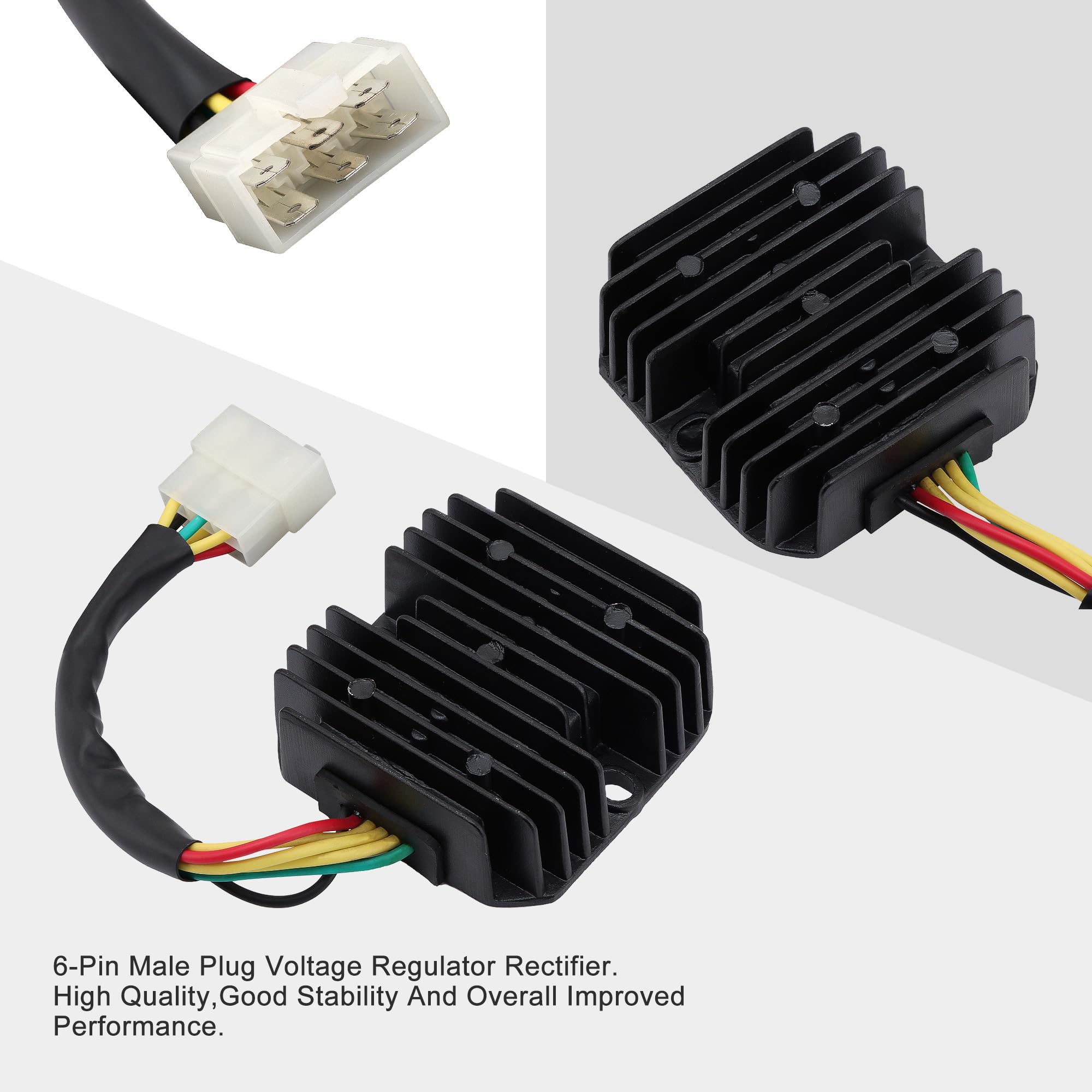 Snapklik.com : 6 Pin Voltage Regulator Rectifier Replacement For 125cc ...