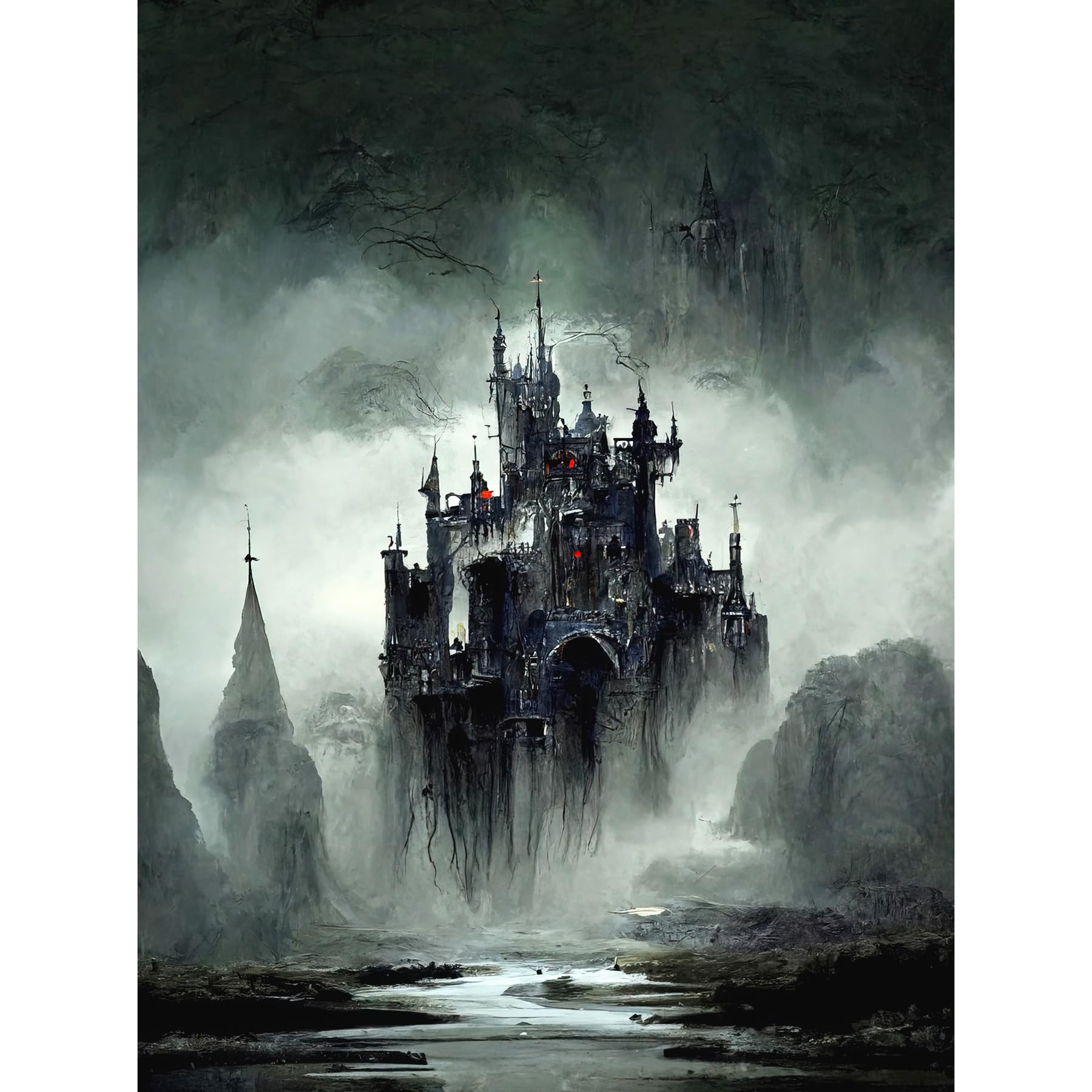 Amazon.com: Doppelganger33 LTD Dark Gothic Castle Fantasy Landscape ...