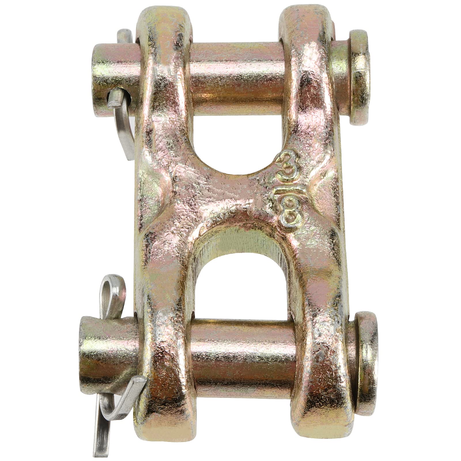 Snapklik.com : 4 Packs 3/8 Inch Double Clevis, Zinc-Plated Safety Twin ...