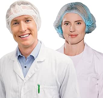 Amazon.com: FRONTLINE Disposable Hairnets 100 Pack Hair Nets for Food ...