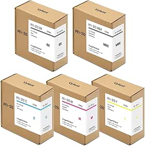 Amazon.com: PFI-310 Pigment Ink Tank Bundle Replacement for Canon PFI-310MBK PFI-310BK PFI-310C ...
