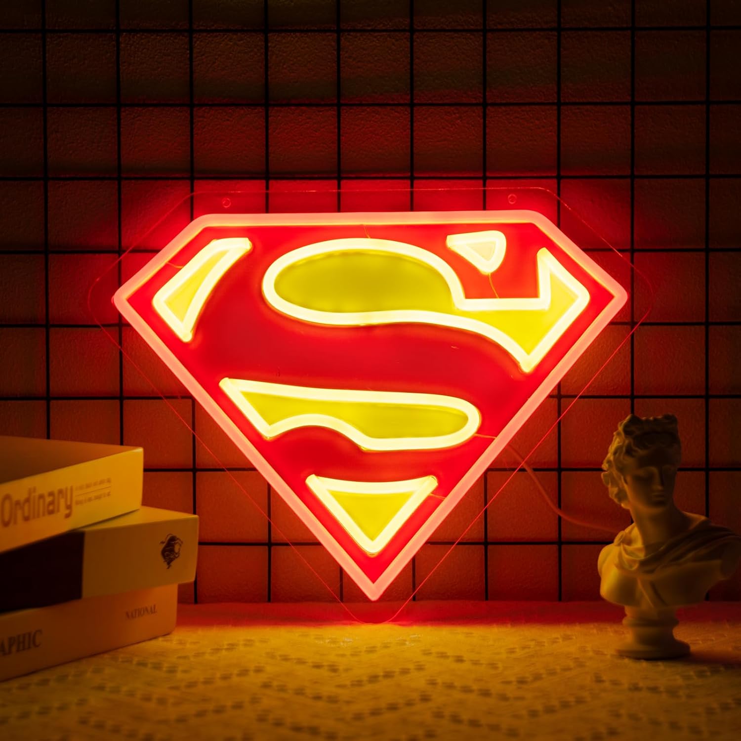 Movie Hero Neon Sign LED Light for Wall Decor Dimmable Gaming Neon Sign ...