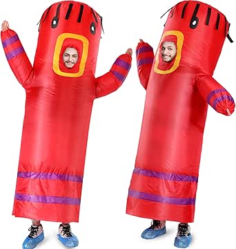 Amazon.com: Libima 2 Pack Inflatable Tube Man Costume Wavy Arm Blow up ...