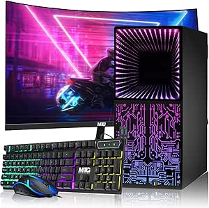 Amazon.com: TechMagnet Gaming PC Desktop Intel core i7 8th Gen, Horizon+, AMD RX-550 4GB DDR5 ...