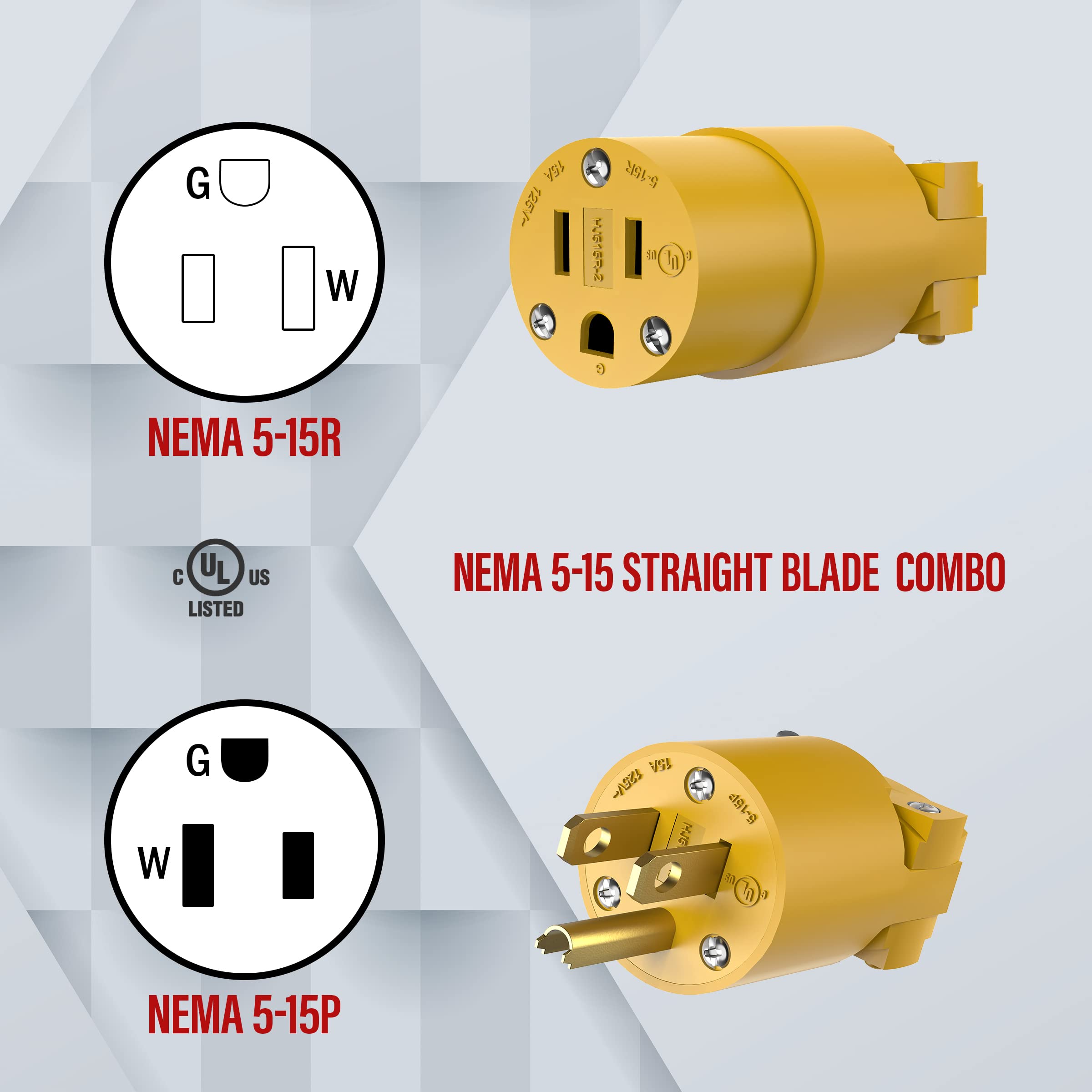 Snapklik.com : Electrical Replacement Plug & Connector Set, Extension ...