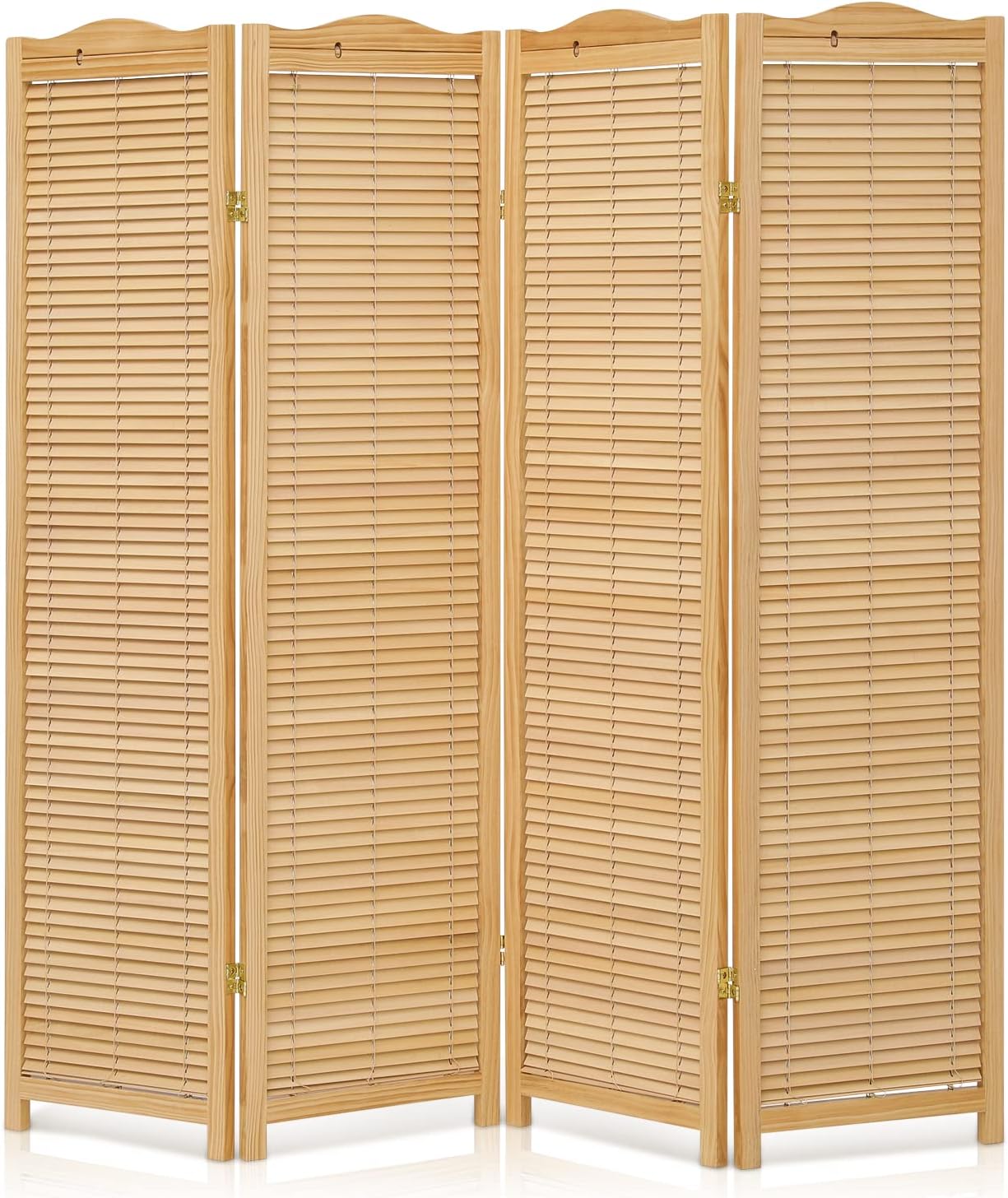 Amazon.com: MoNiBloom 4-Panel Privacy Screen Indoor Room Divider with ...