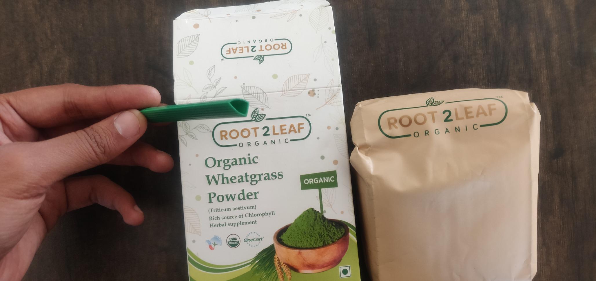 Root2leaf 100% Organic Wheat grass Powder (Triticum Aestivum) with ...