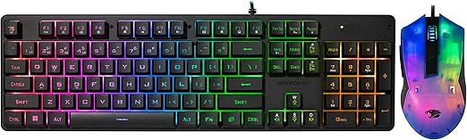 Amazon.com: iBUYPOWER Chimera KM7 RGB Gaming Keyboard + Gaming Mouse ...