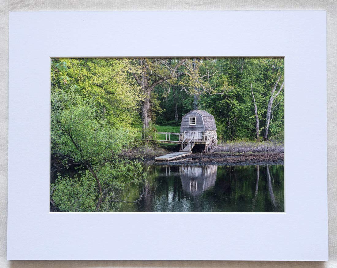Amazon.com: Wall Art ‘The Manse Boathouse’ - New England Landscape At ...