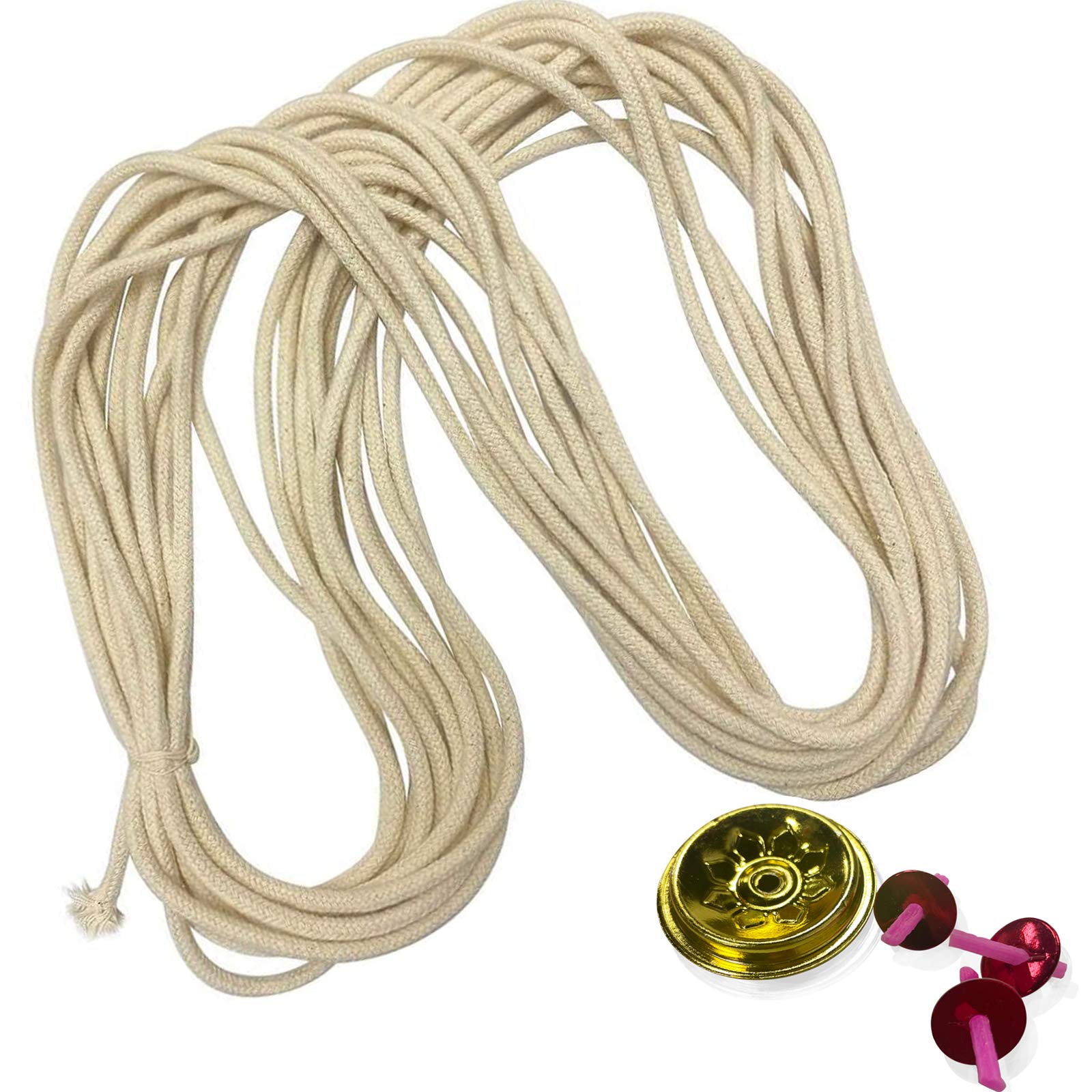 Buy Vontoon 50 Feet Roll - 1/4 Inches Round Diameter Cotton Kerosene ...