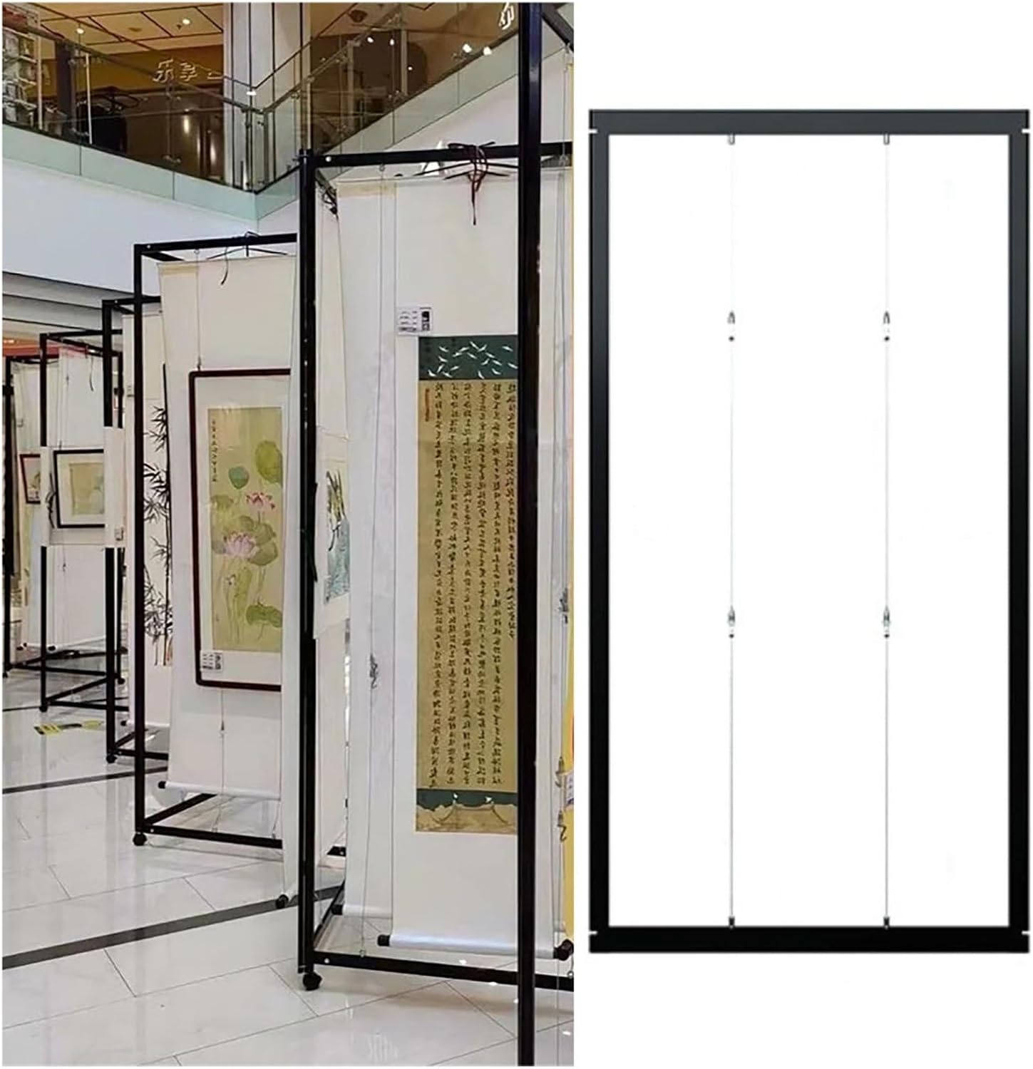Metal Advertising Shelf Rack Billboard, Movable Folding Display Rack ...