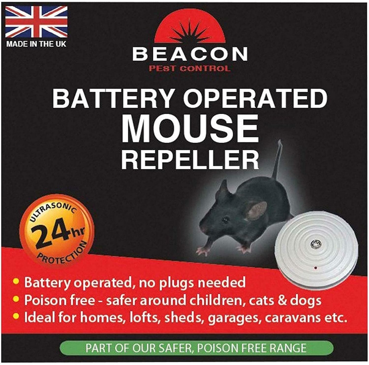 Beacon FA105 Rentokil Battery Operated Mouse Repeller, Grey : Amazon.co ...