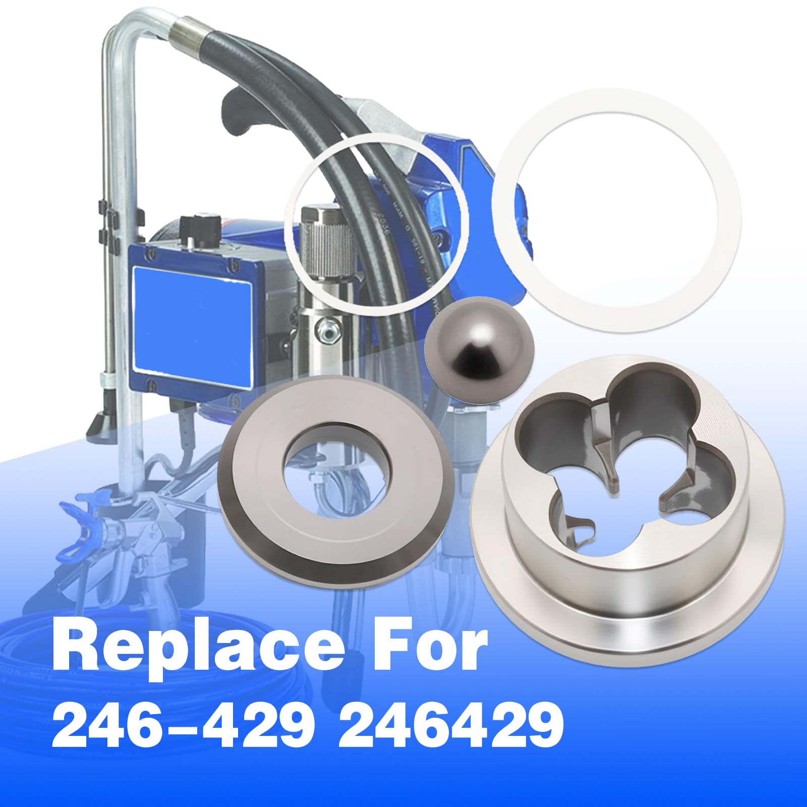 Graco 390 Paint Sprayer 235014 Airless Prime Spray Valve & 244194 Pump ...
