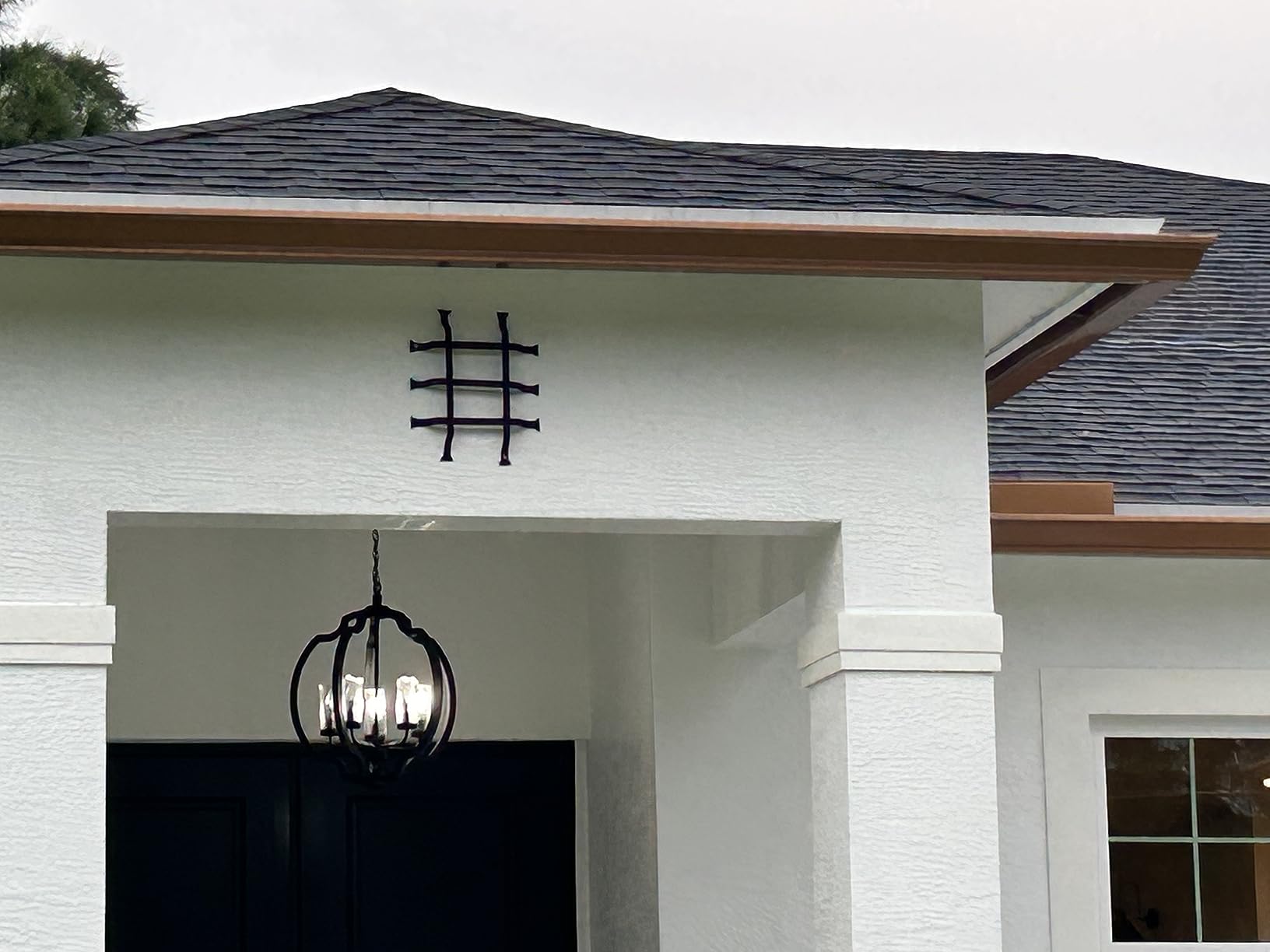 The Rustic Express Speakeasy Door Iron Grill - Decorative Iron Bars for Peephole and Door Viewer ...