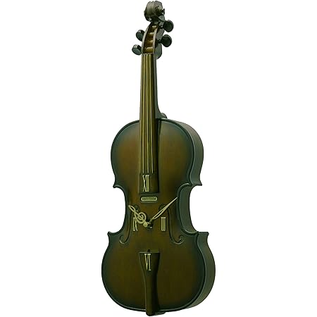 Amazon.com: Rhythm Clocks "Fiddler" Wooden Musical Clock