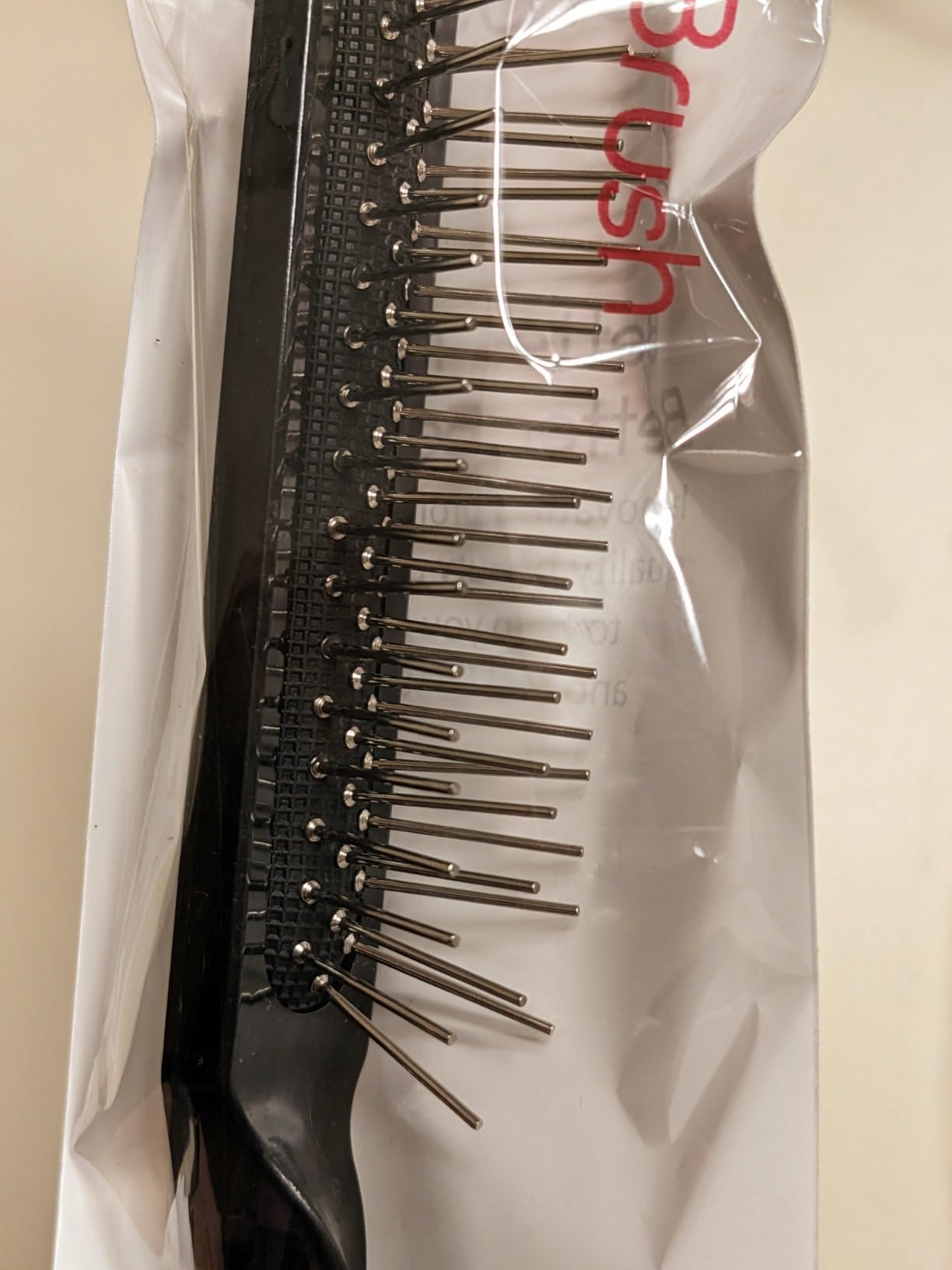 Amazon.com : Metal Wig Teaser Tail Brush - 3 rows anti stactic brush ...