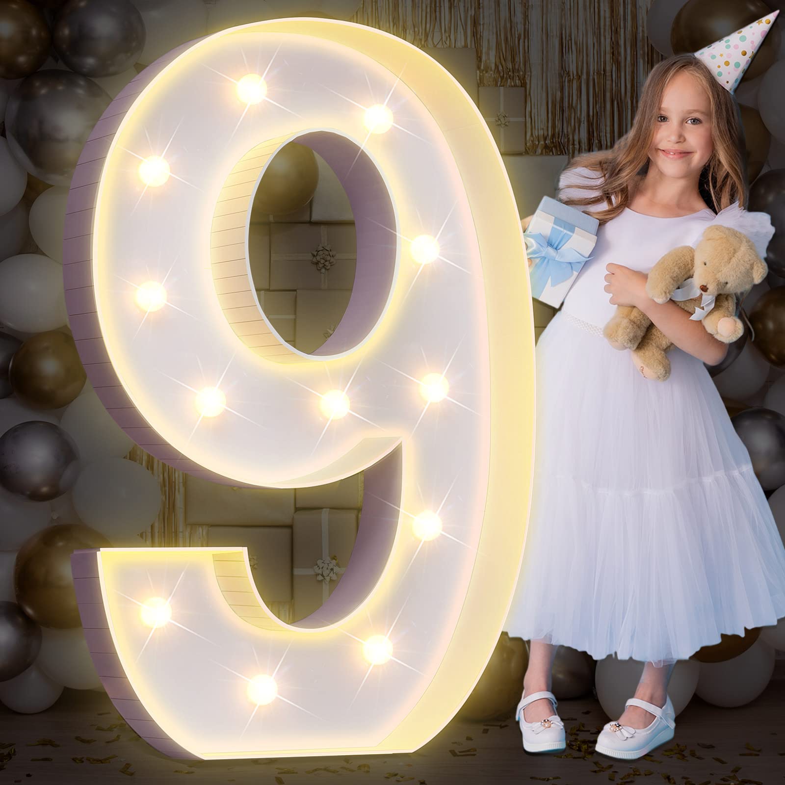 Amazon.com: 3FT Mosaic Numbers for Balloons, Marquee Numbers, Marquee ...