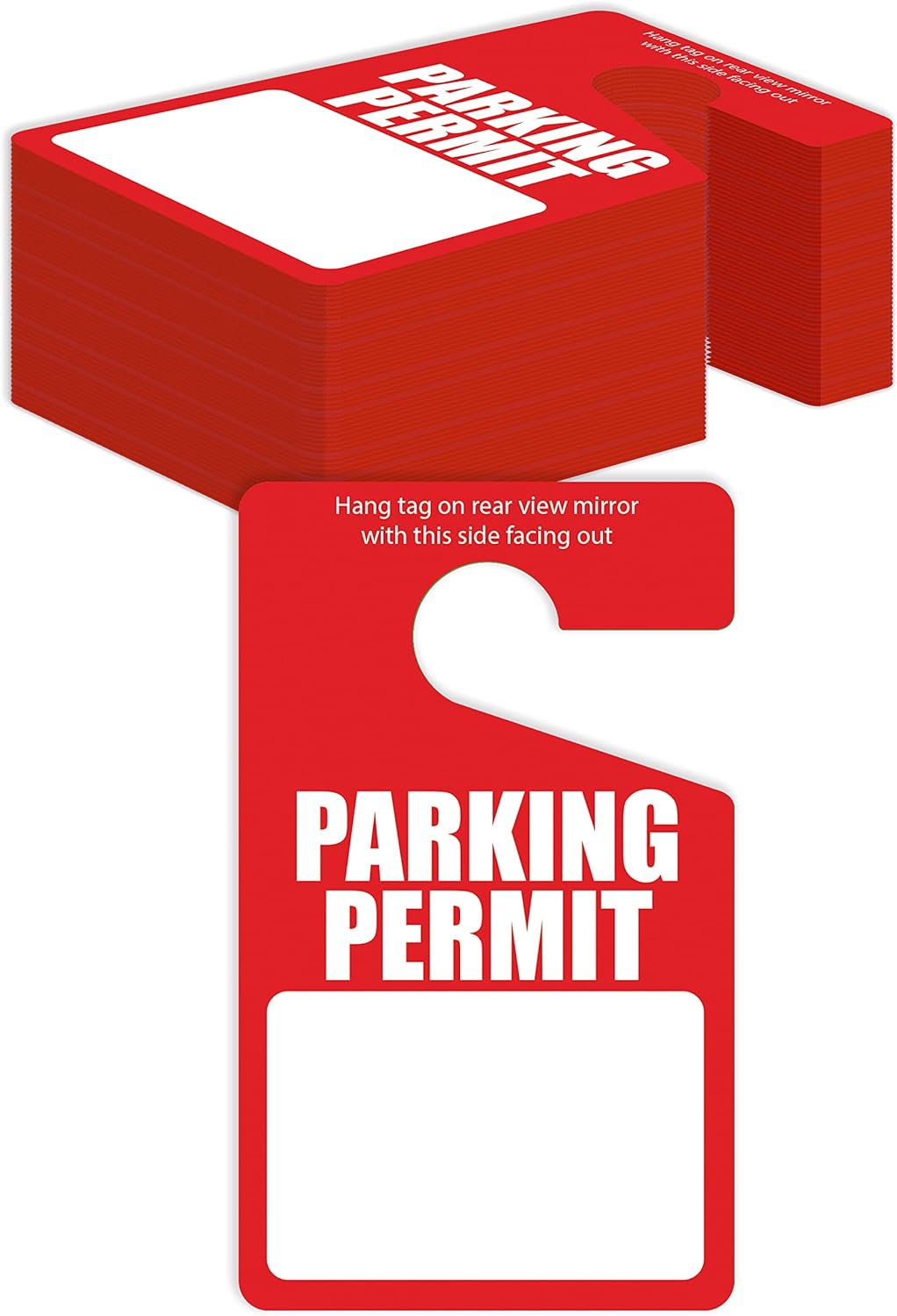 Amazon.com : Better Office Products Parking Permit Hang Tags, 50 Pack ...
