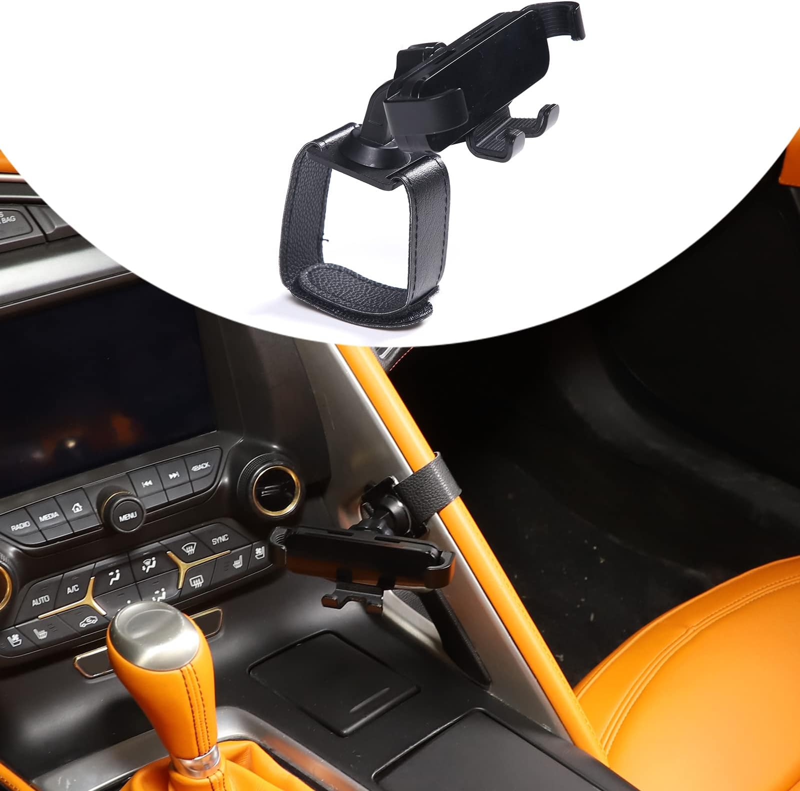 Amazon.com: LLKUANG Center Console Car Mobile Phone Mount Compatible ...