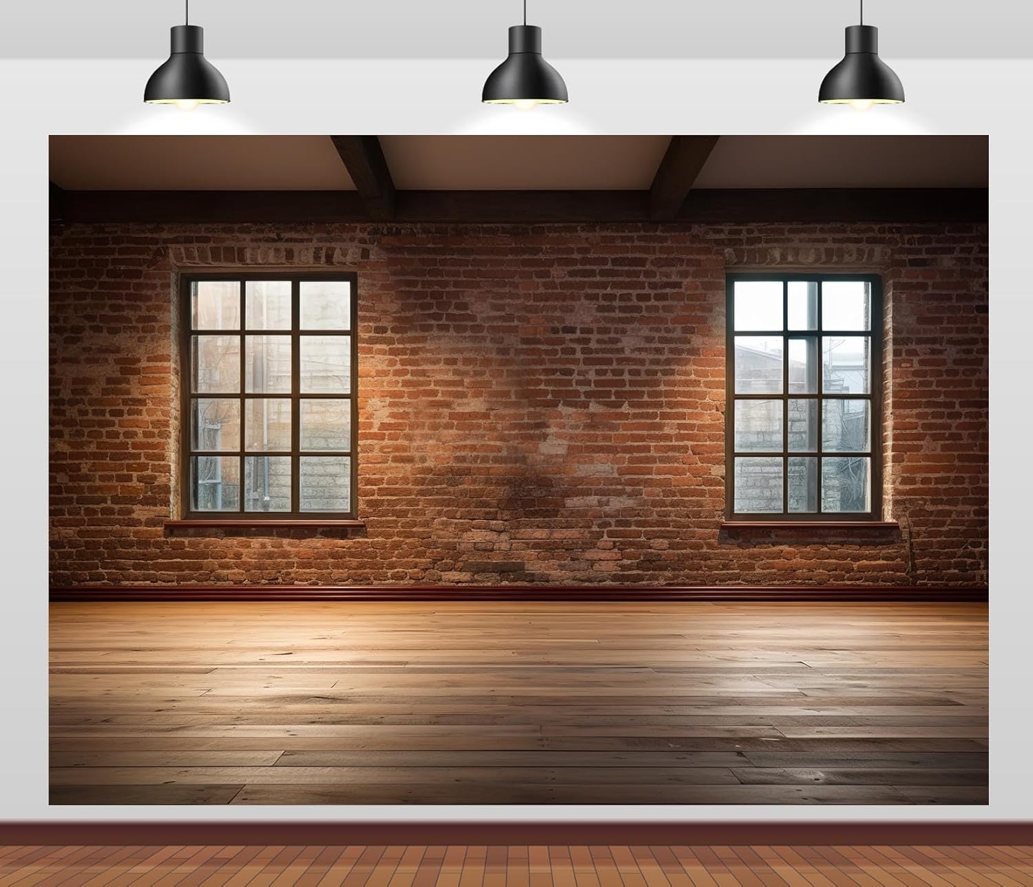 Amazon.com : Loccor 7x5ft Fabric Empty Room Backdrop Modern Interior ...