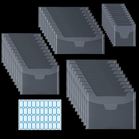 Amazon.com: Large Stamp & Die Storage Pockets Resealable Clear Plastic ...