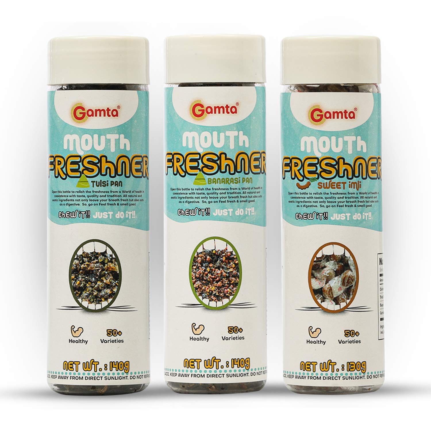 Gamta Mouth Freshener (Tulsi Pan (Without supari), 140g with Banarasi ...