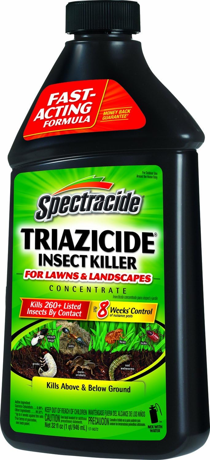 Amazon.com : Spectracide 95829 Triazicide Once and Done! Insect Killer ...