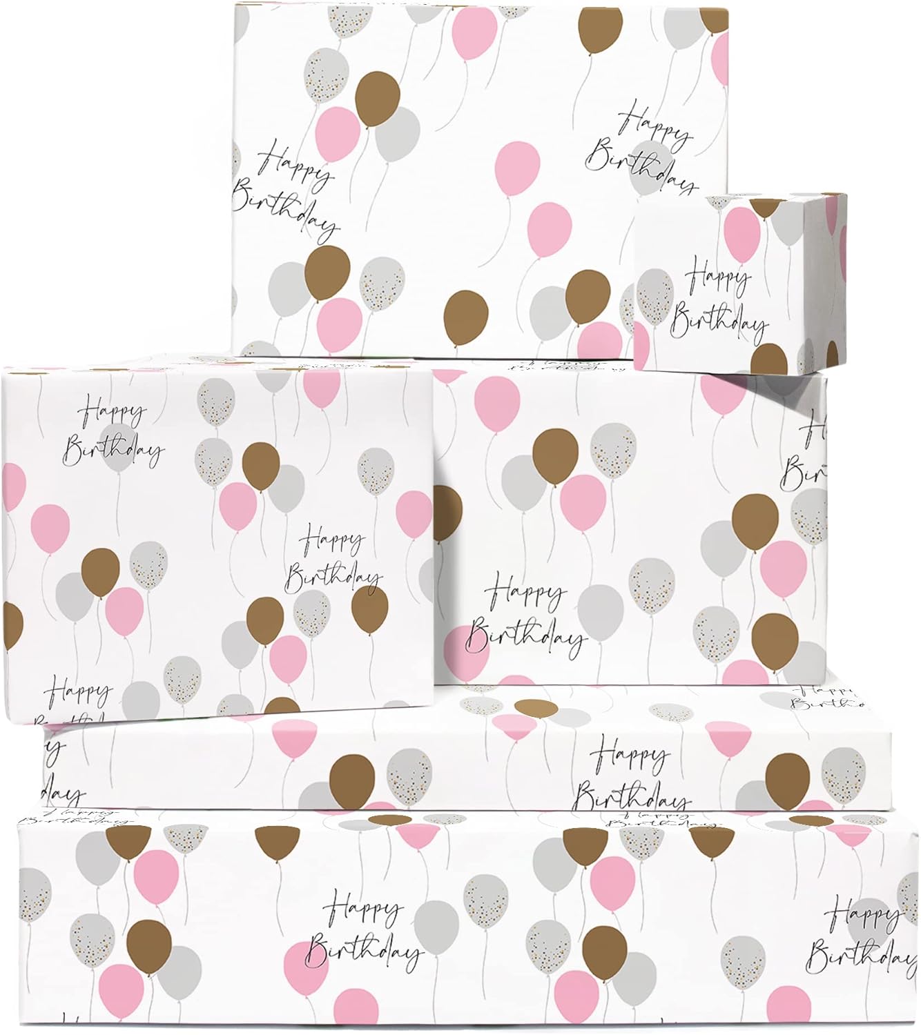 Happy Birthday Wrapping Paper - Birthday Wrapping Paper For Girls - (6x ...