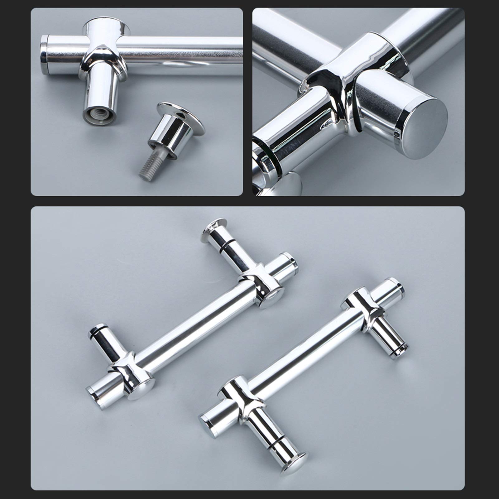 WL-ZZZ Shower Door Handle Adjustable Hole Distance Bathroom Glass Door ...
