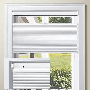 Amazon.com: MiLin No Tools Top Down Bottom Up Cordless Cellular Shades, No Drill Shades for ...