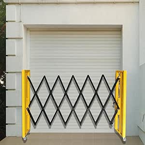 XYTUJIKL Expandable Mobile Barricade Folding Security Garage Gate ...