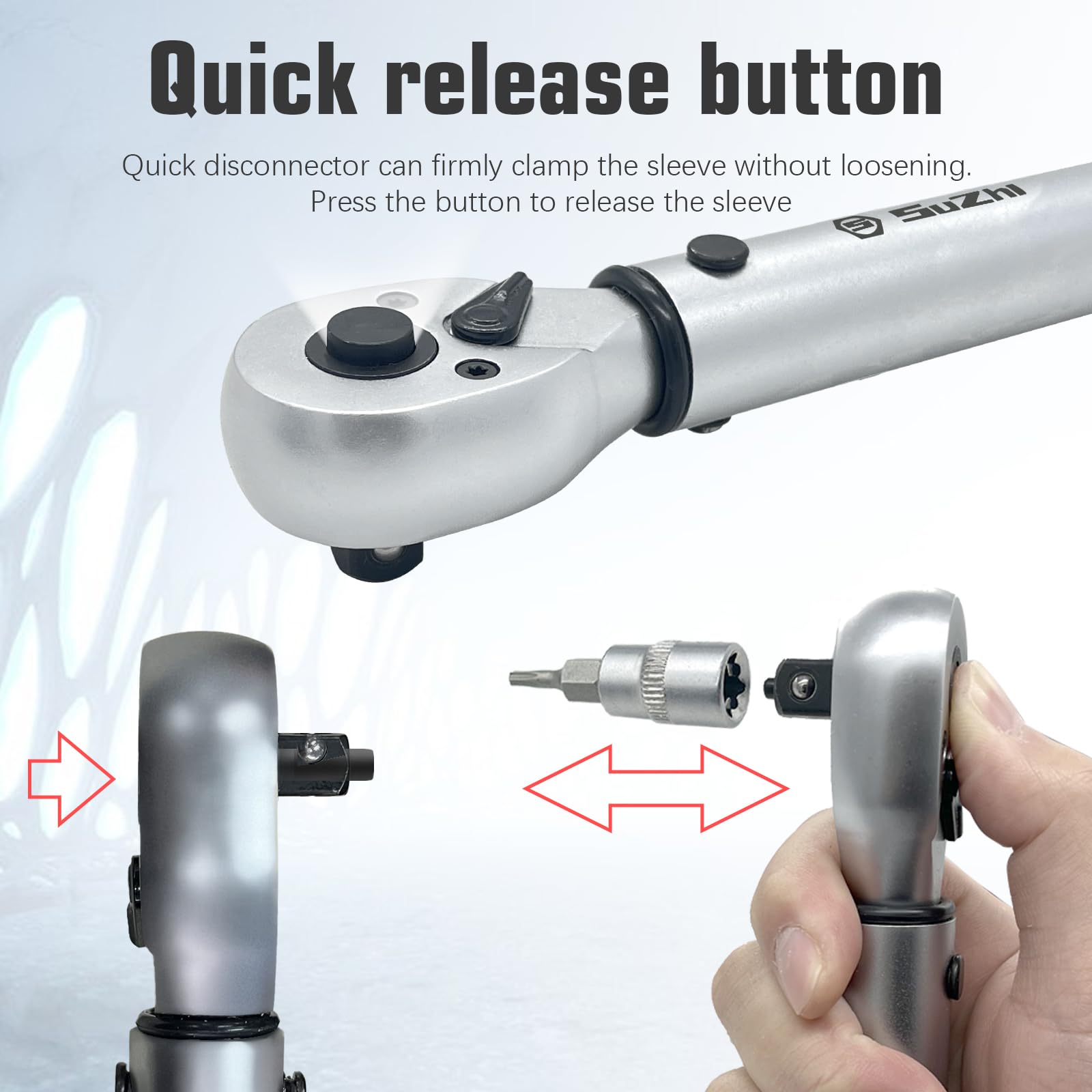 Snapklik.com : SuZhi 90-tooth 3/8 Inch Drive Torque Wrench 10-100ft.lb ...
